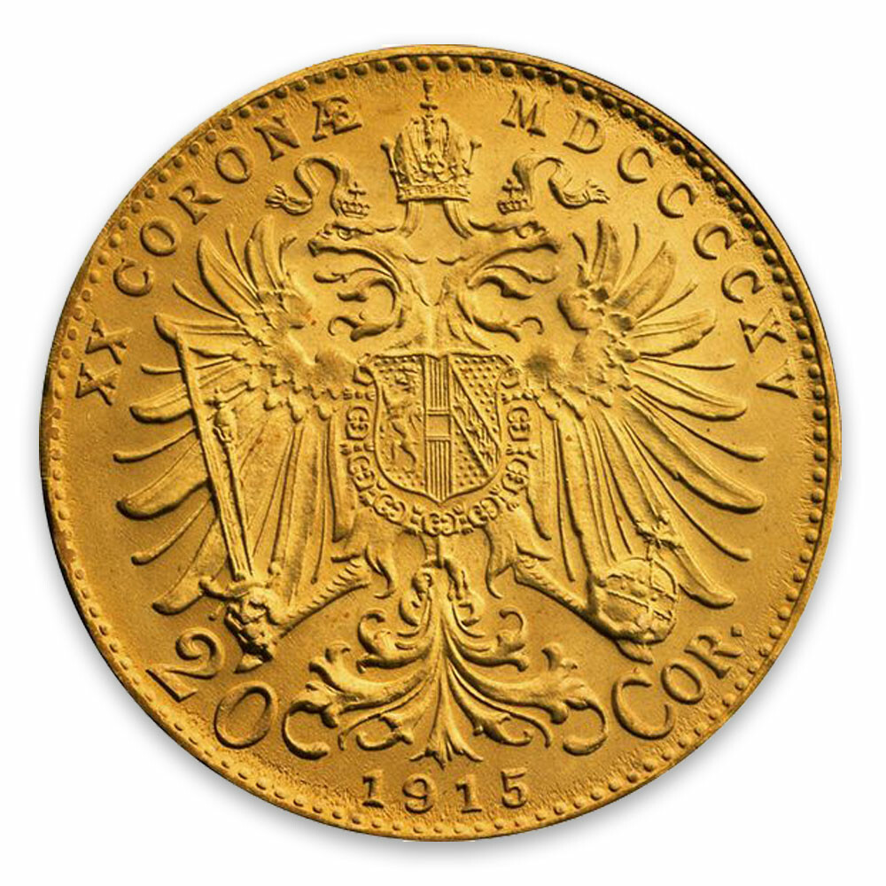 20 Corona Gold Coin | 1915 Gold Austrian Coin - Pacific Precious Metals