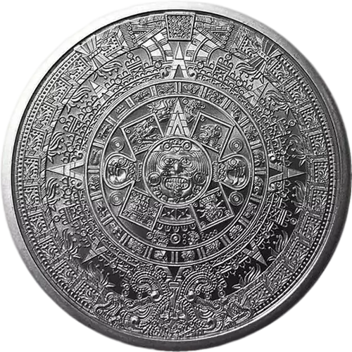 1 oz Aztec Calendar Silver Round - Pacific Precious Metals