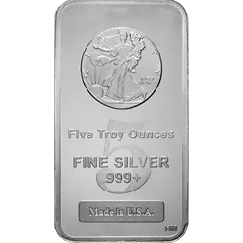 5 oz Generic Silver Bar | Silver Mint Bar | Pacific Precious Metals ...