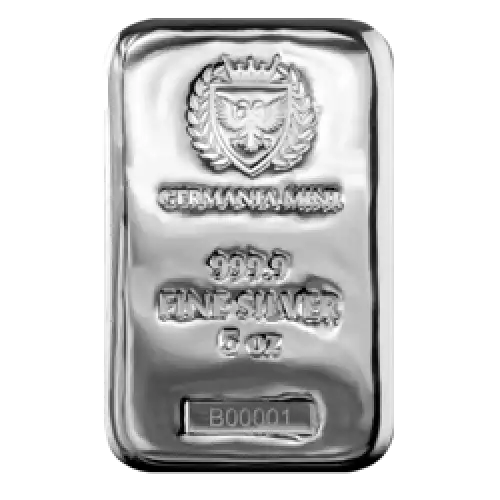 5 oz Generic Silver Bar | Silver Mint Bar | Pacific Precious Metals ...