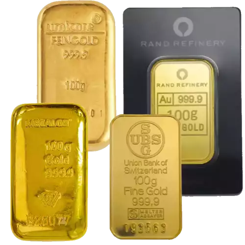 Generic 100g Gold Bar - Pacific Precious Metals